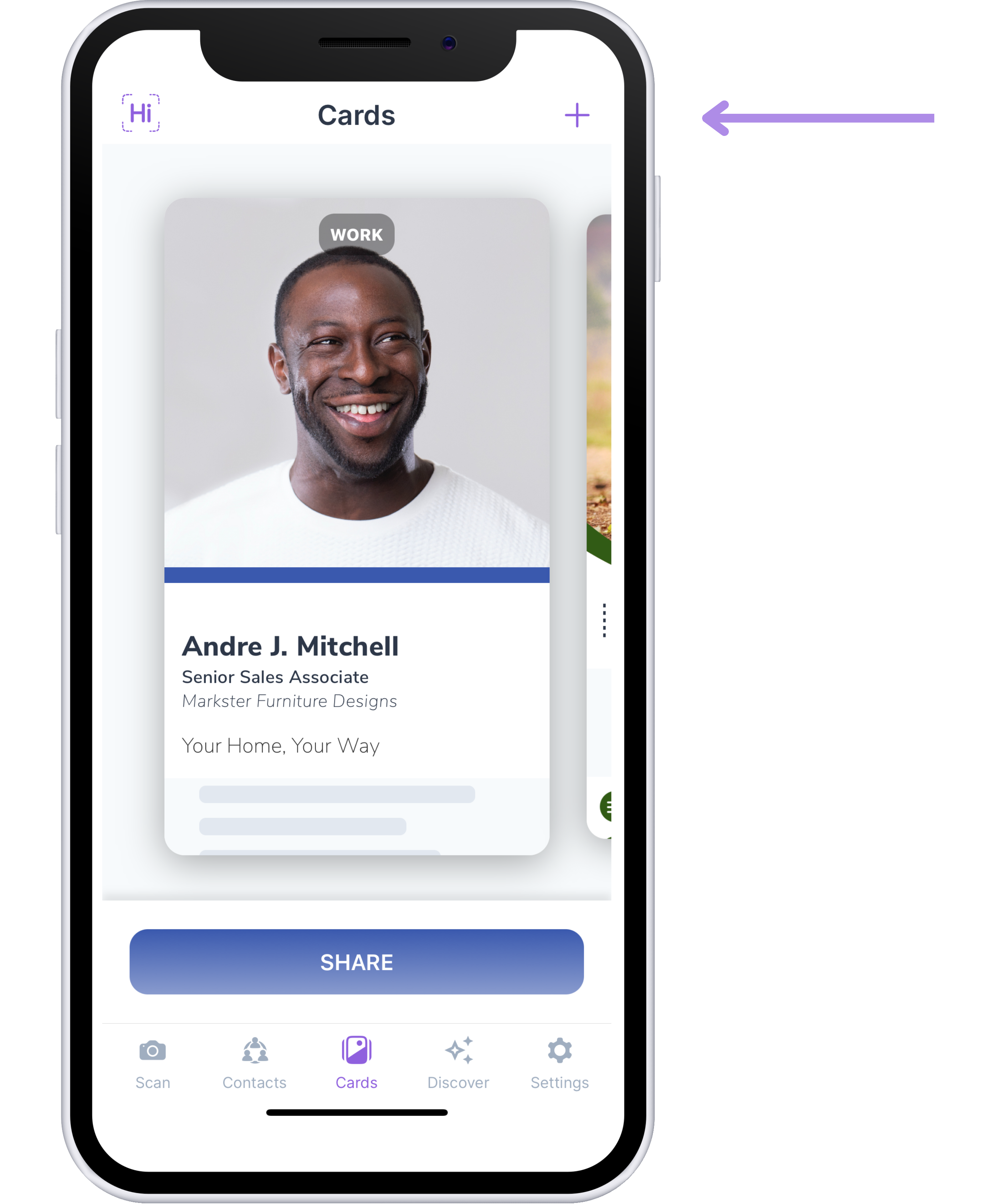 Create a Card on a Phone – HiHello Help Center