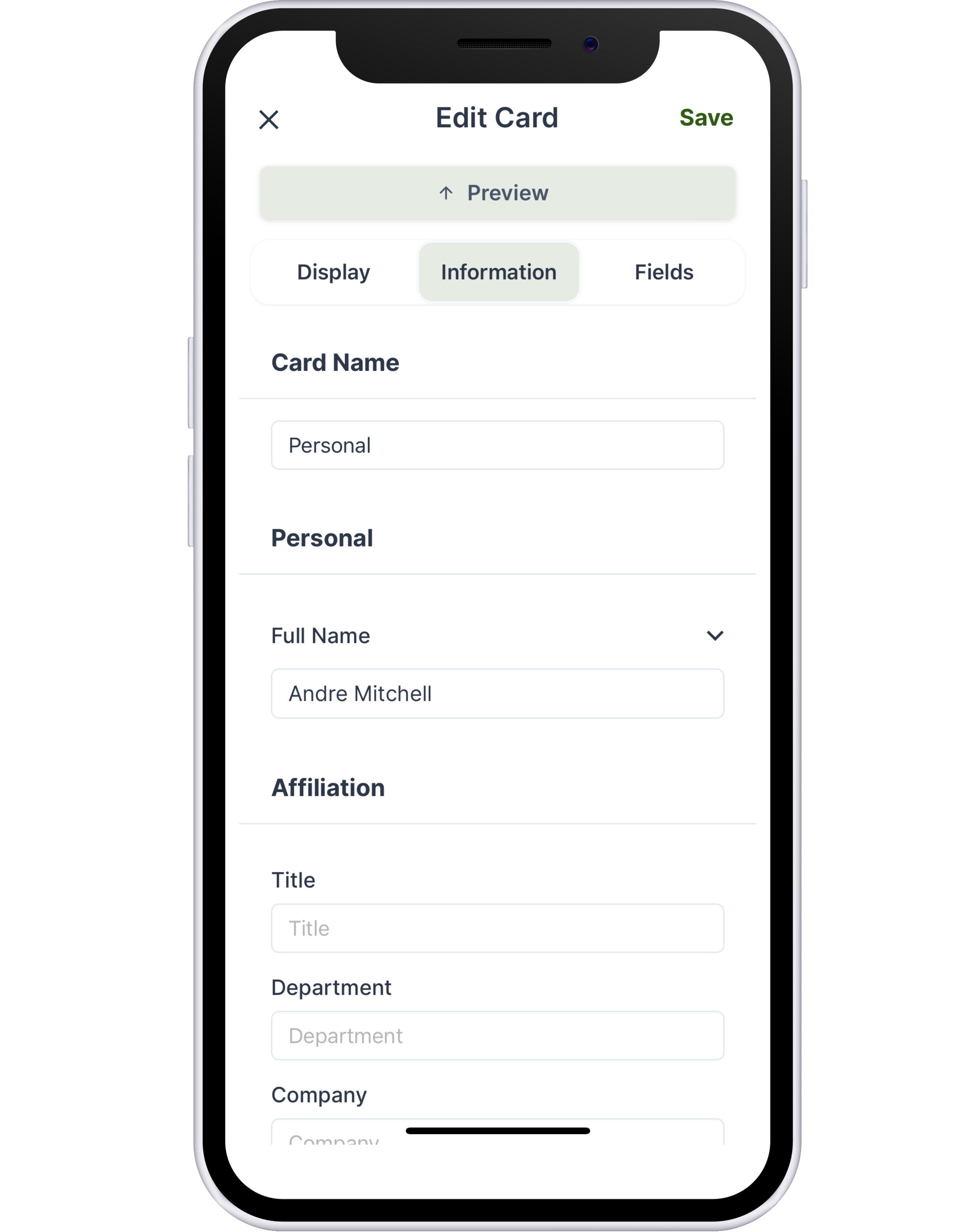 Create a Card on a Phone – HiHello Help Center