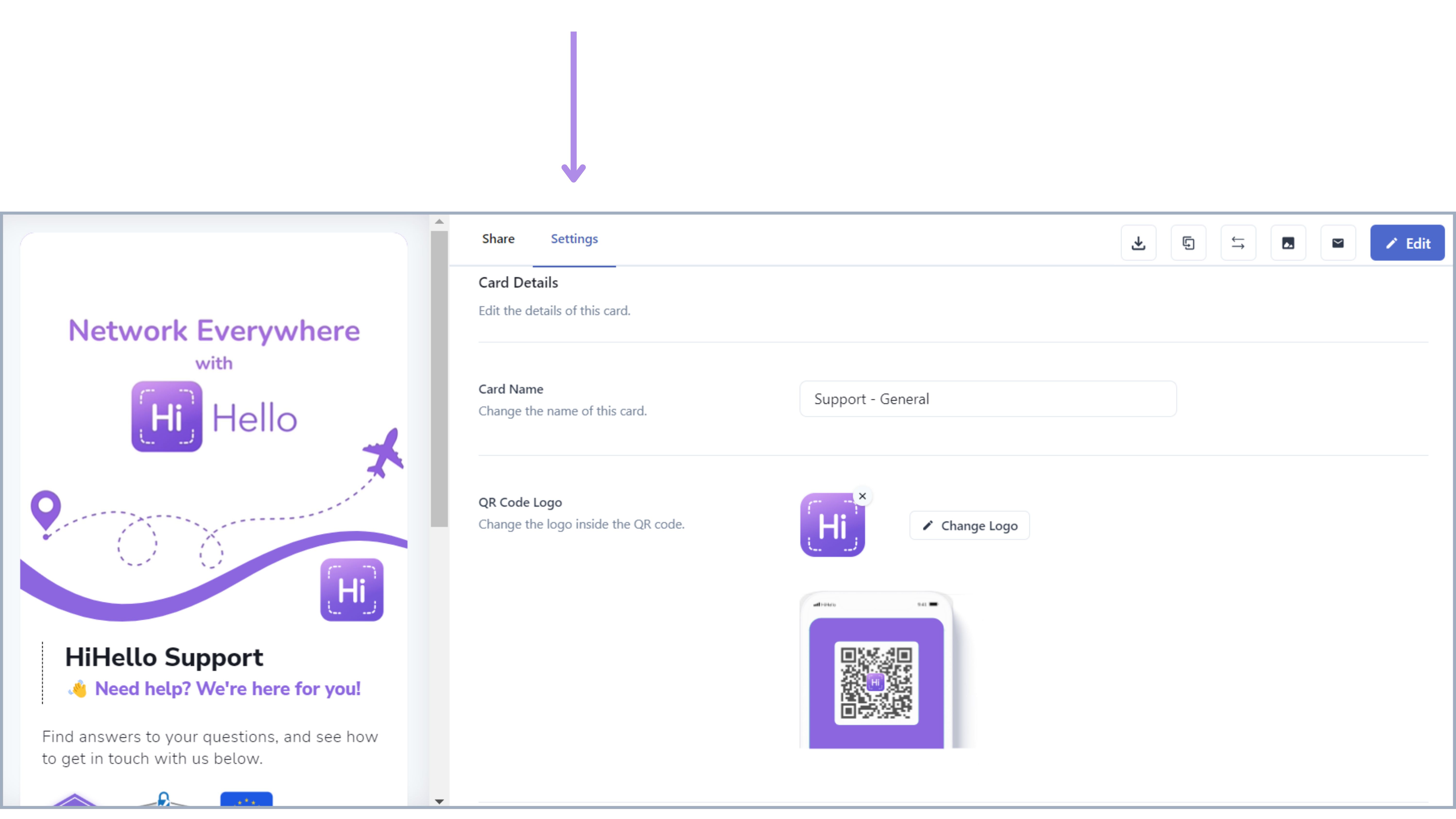How to Enable or Disable Search Indexing for Your HiHello Card ...